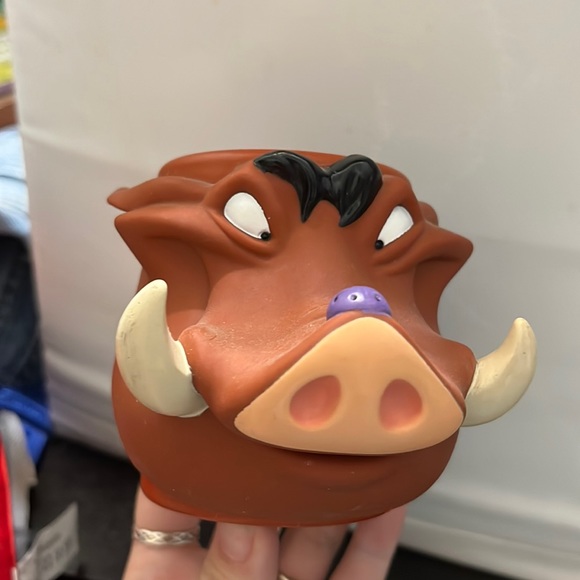 Disney | Kitchen | Vintage Disney Pumba Plastic Cup Mug Lion King ...